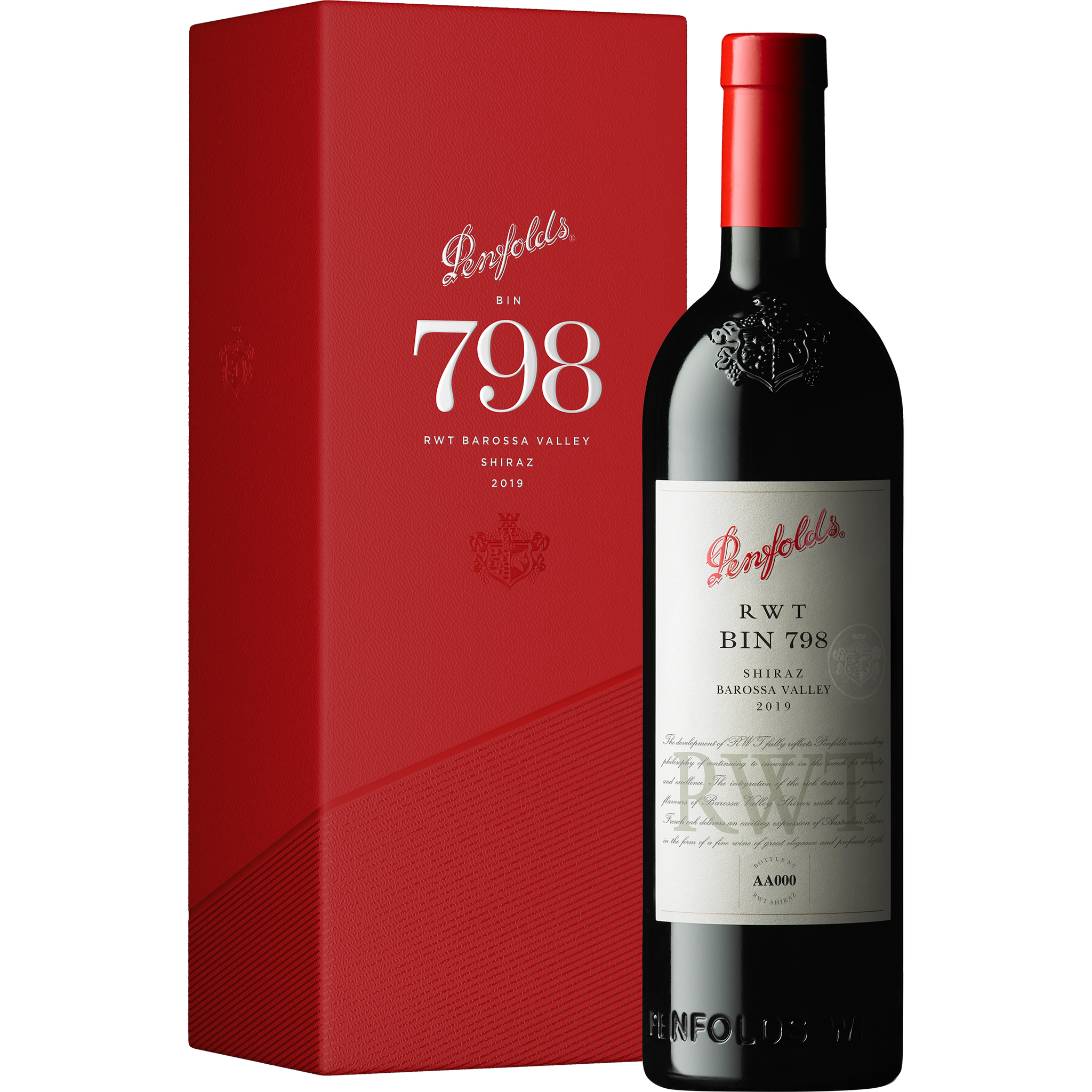 2019 Penfolds RWT Bin 798 Barossa Valley Shiraz with Gift Box